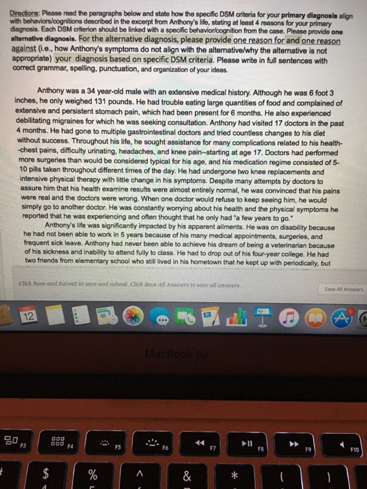 Solved Directions: Please read the paragraphs below and | Chegg.com