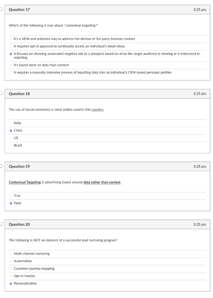 Solved Which of the following is true about "contextual | Chegg.com