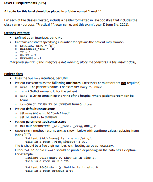 Solved Overview of practical The assignment is to design and | Chegg.com