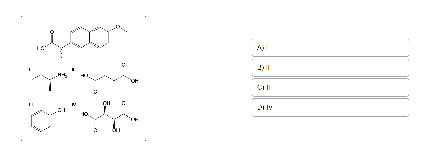 Solved Naproxen is an anti-inflammatory that is the active | Chegg.com