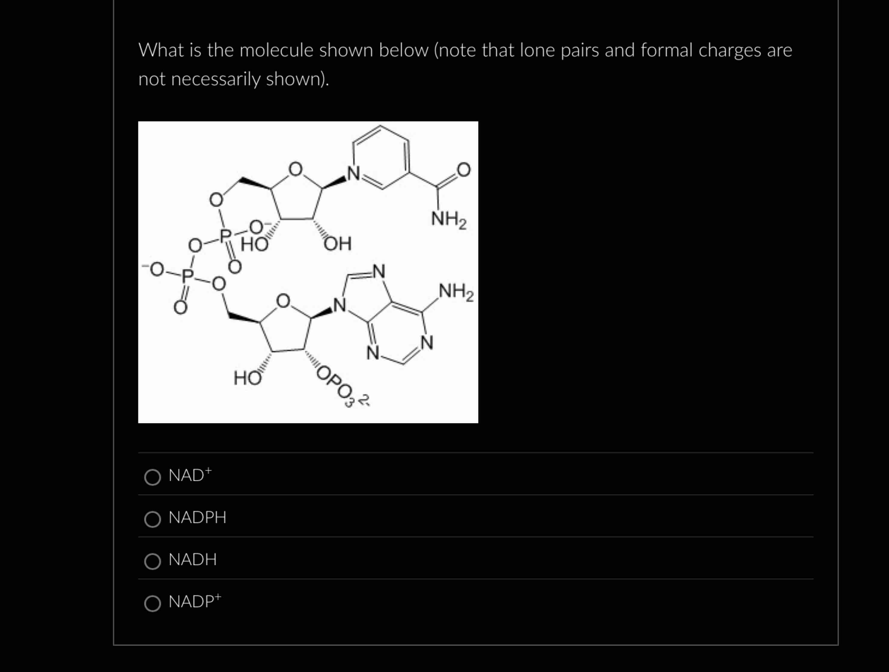 [Solved]: What is the molecule shown below (note that lone p