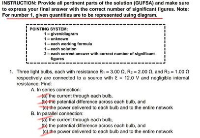 Solved INSTRUCTION: Provide all pertinent parts of the | Chegg.com