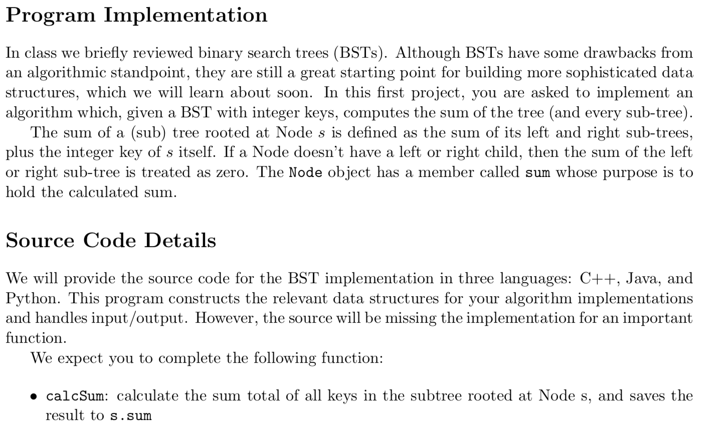 Solved Program Implementation In class we briefly reviewed | Chegg.com