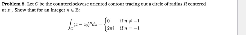 Solved Problem 6. ﻿Let C ﻿be the counterclockwise oriented | Chegg.com