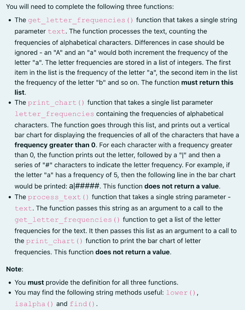 Solved You will need to complete the following three | Chegg.com