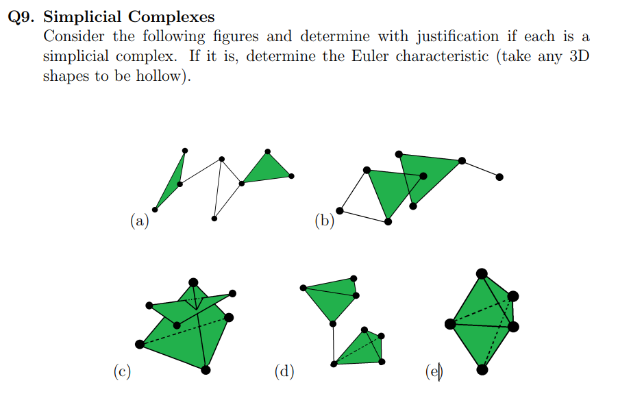 Solved 9. Simplicial Complexes Consider the following | Chegg.com Solved 9. Simplicial Complexes Consider the following | Chegg.com