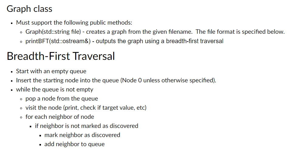 Solved (C++) I need help edit the code and implement a Graph | Chegg.com