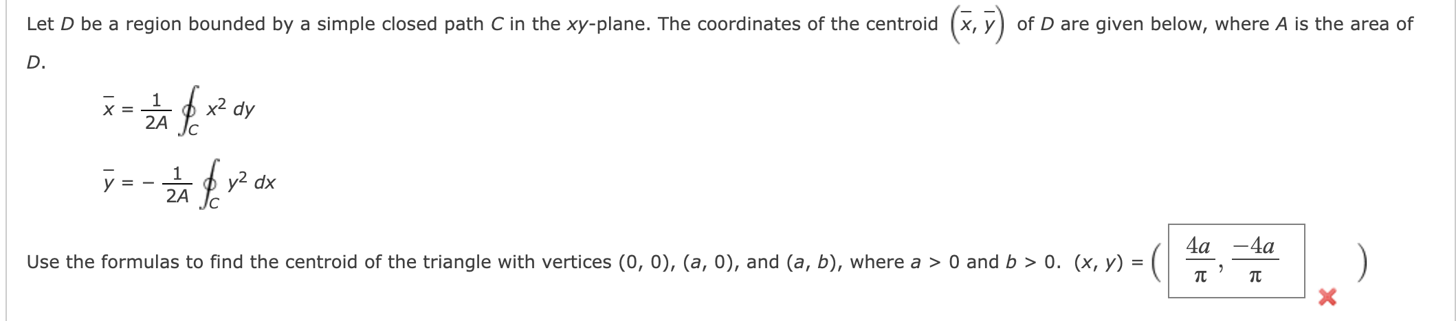 Solved Let D be a region bounded by a simple closed path C | Chegg.com