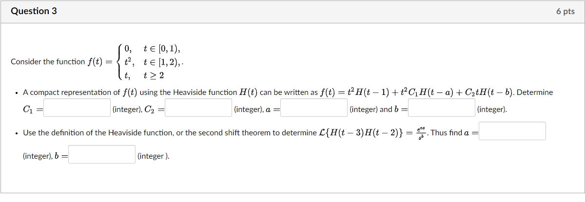 Solved Consider the function | Chegg.com