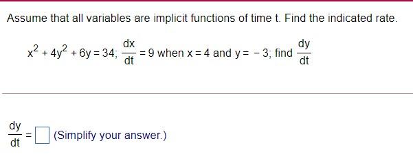 Solved Assume that all variables are implicit functions of | Chegg.com