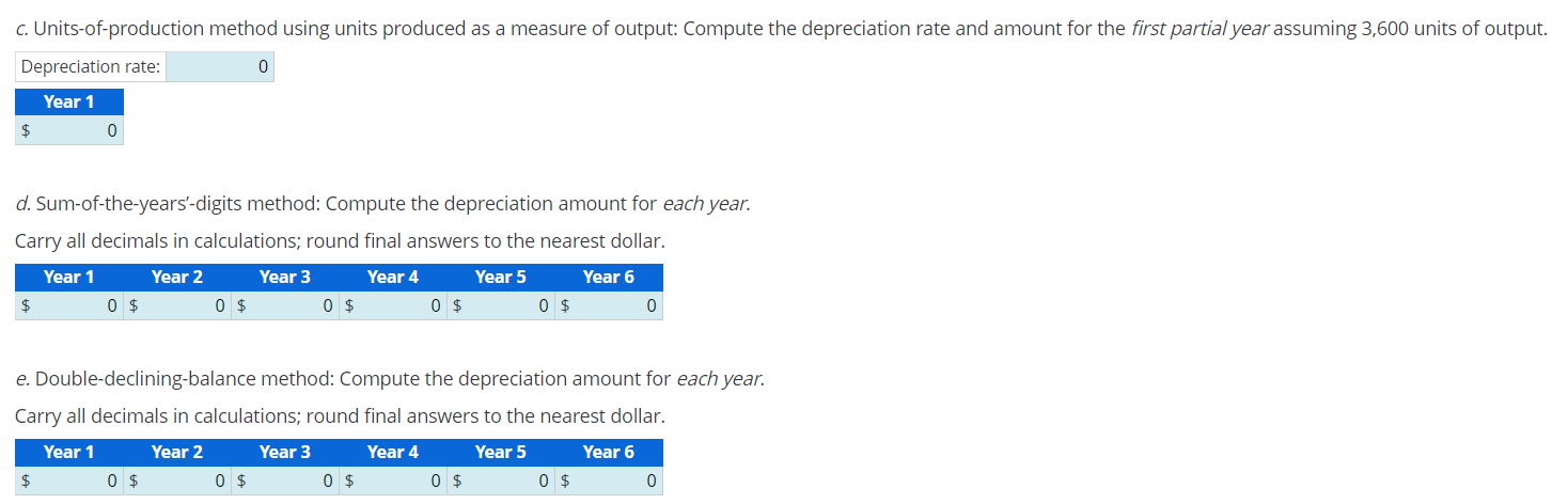 Solved Computing Partial Period Depreciation under Multiple | Chegg.com