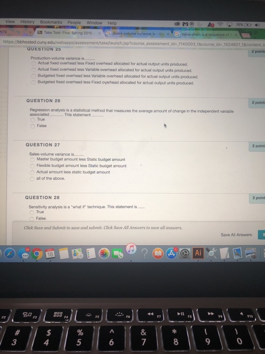 Solved View History Bookmarks People Window Help NTS Take | Chegg.com