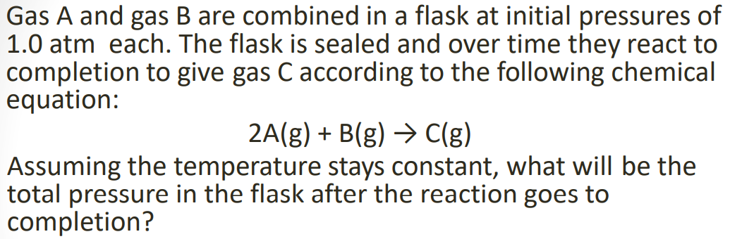 Solved Gas A and gas B are combined in a flask at initial | Chegg.com