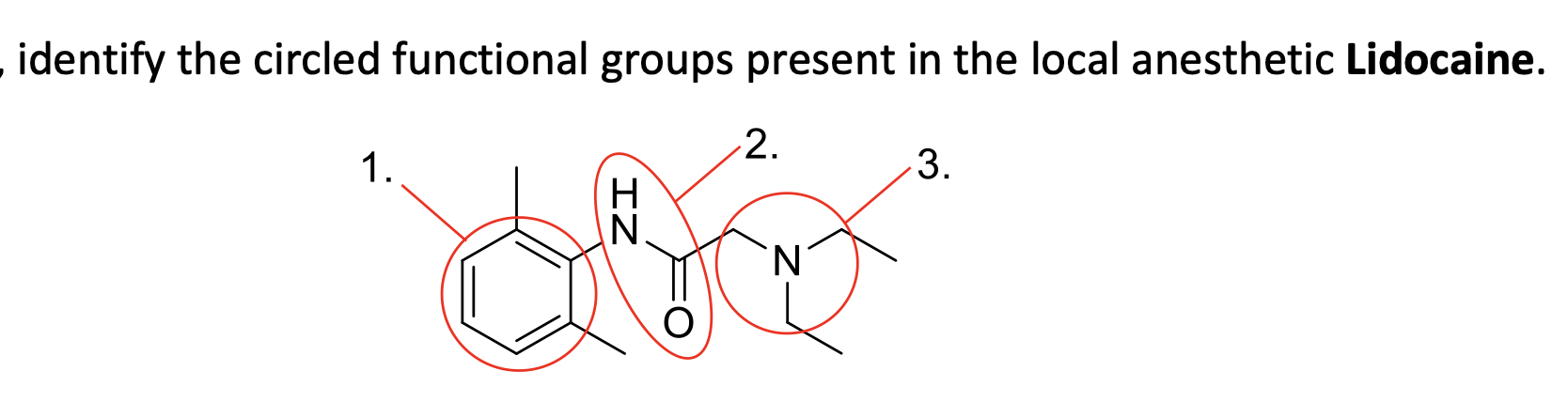 Solved Identify The Circled Functional Groups Present In The