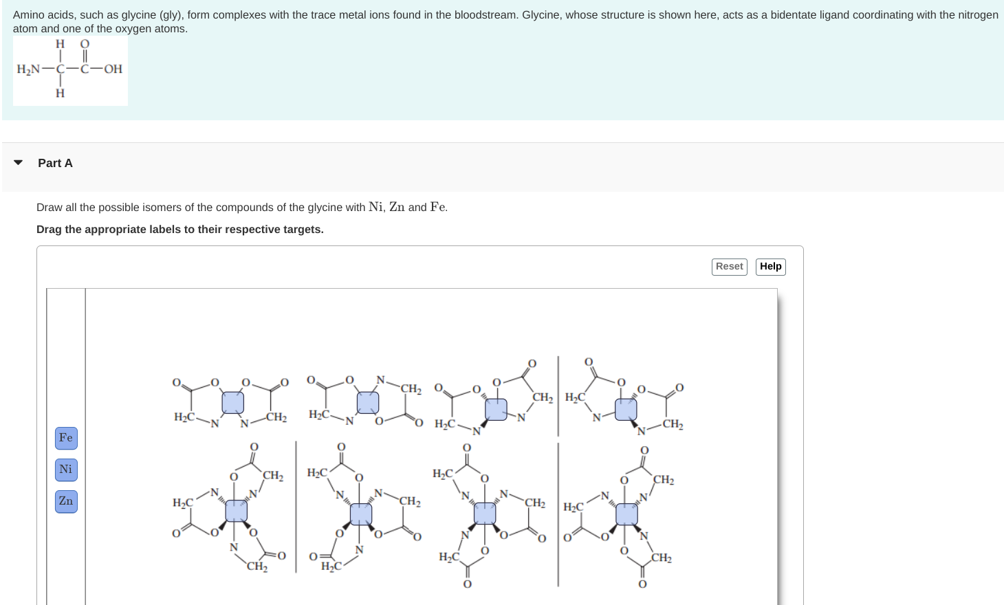 Solved Amino acids, such as glycine (gly), form complexes | Chegg.com