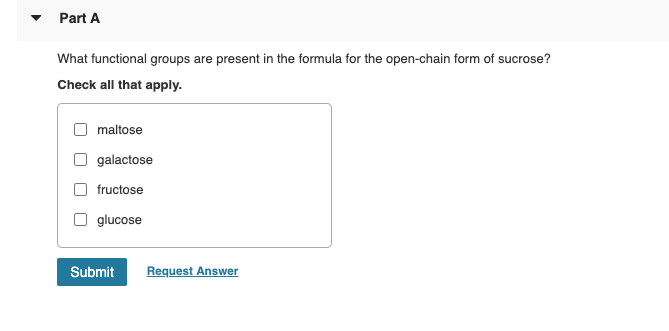 Solved Part A What functional groups are present in the | Chegg.com