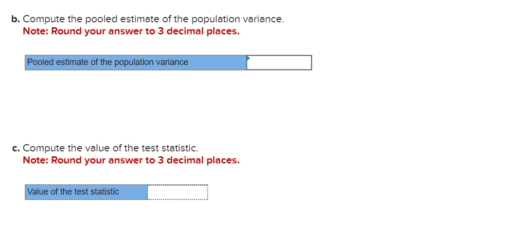 Solved b. Compute the pooled estimate of the population | Chegg.com