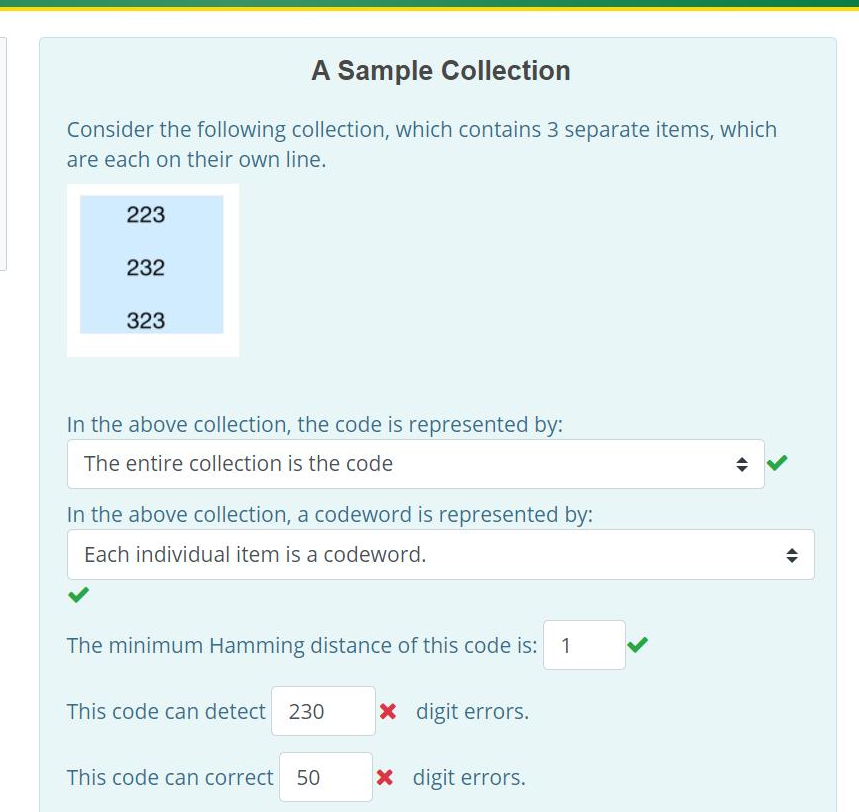 Solved A Sample Collection Consider the following | Chegg.com