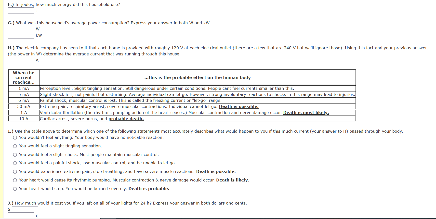 Solved A household's electric bill is shown below. Use this | Chegg.com