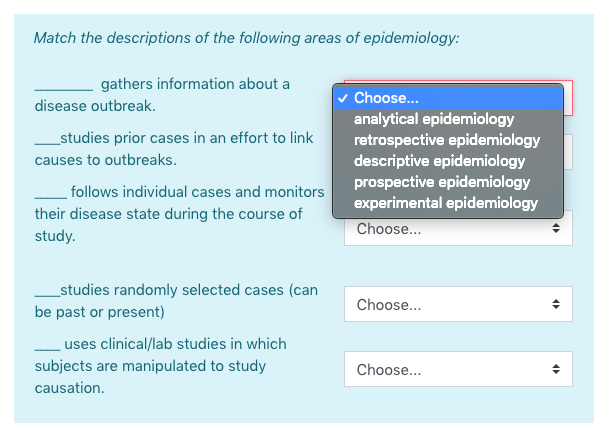 Solved Match the descriptions of the following areas of | Chegg.com