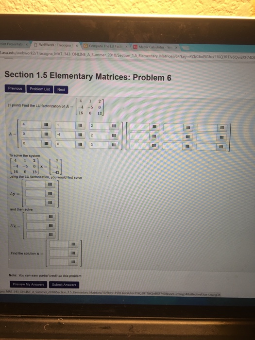 Solved 2.asu.edu/webwork2/Tracogna MAT 343 ONLINE A Summer | Chegg.com