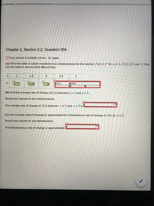 Solved Chapter 2, Section 2.2, Question 004 Your answer is | Chegg.com