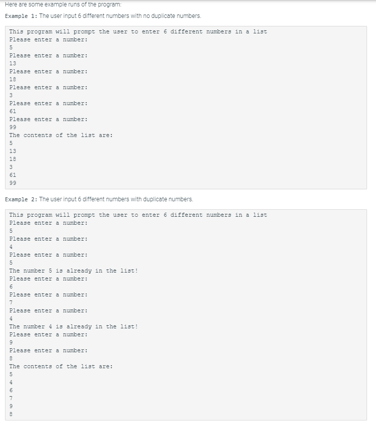 Solved Write a Python program (list_of_6.py) that reads in | Chegg.com