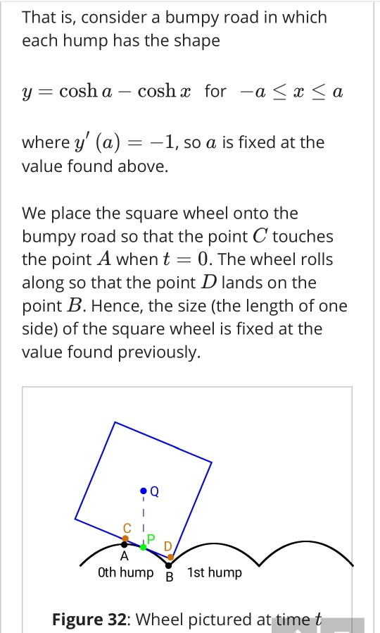Solved That is, consider a bumpy road in which each hump has | Chegg.com