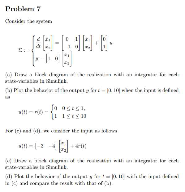 Solved Problems 6-7 are for MATLAB/Simulink. The answer | Chegg.com