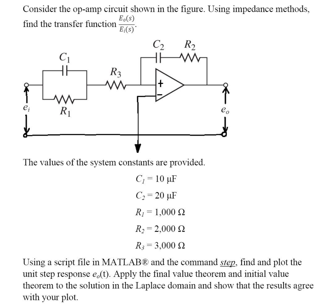 Solved Consider the op-amp circuit shown in the figure. | Chegg.com