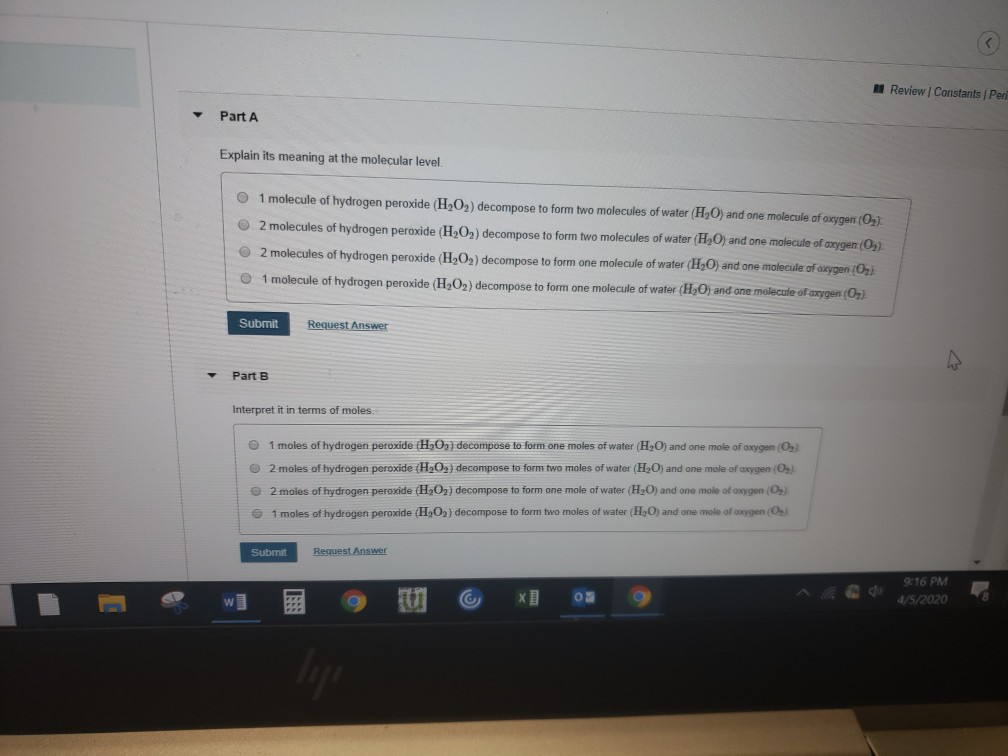 Solved Review Constants Peri Part A Explain its meaning at | Chegg.com