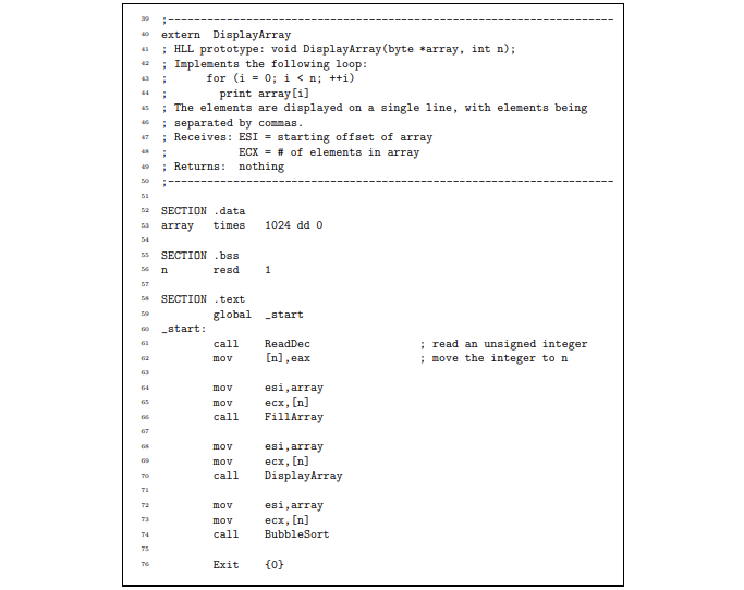 Solved Write a program that will implement a bubble sort for | Chegg.com
