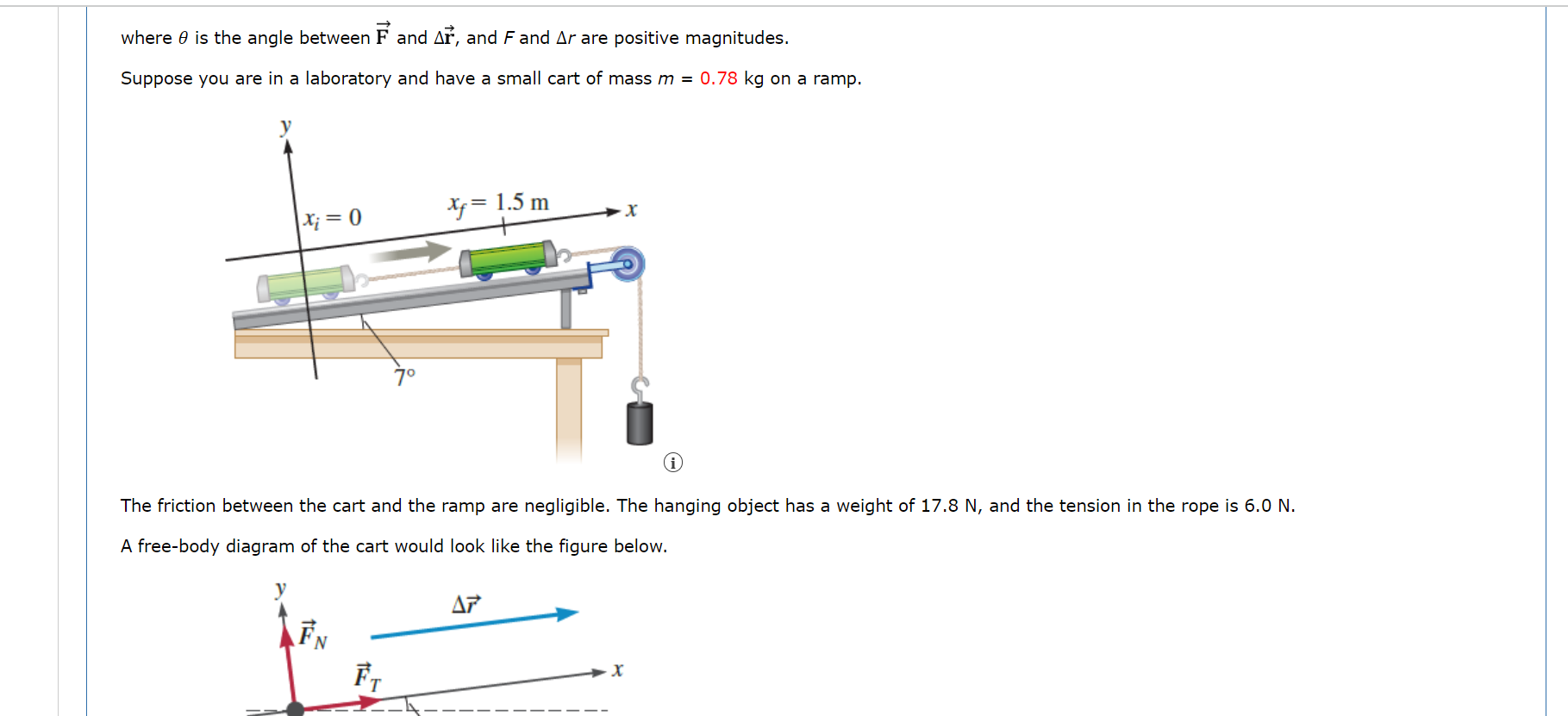 Solved where θ is the angle between F and Δr, and F and Δr | Chegg.com
