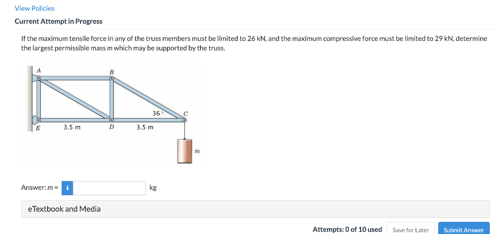Solved View Policies Current Attempt in Progress If the | Chegg.com