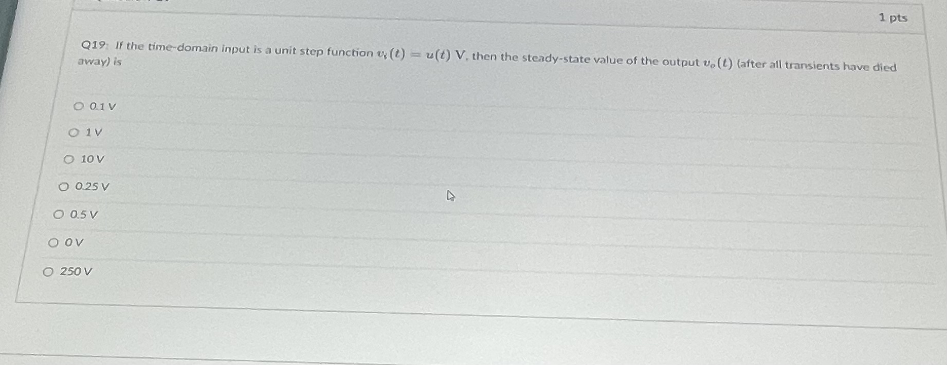 Solved For Q18,19: Consider the time-domain circuit shown in | Chegg.com