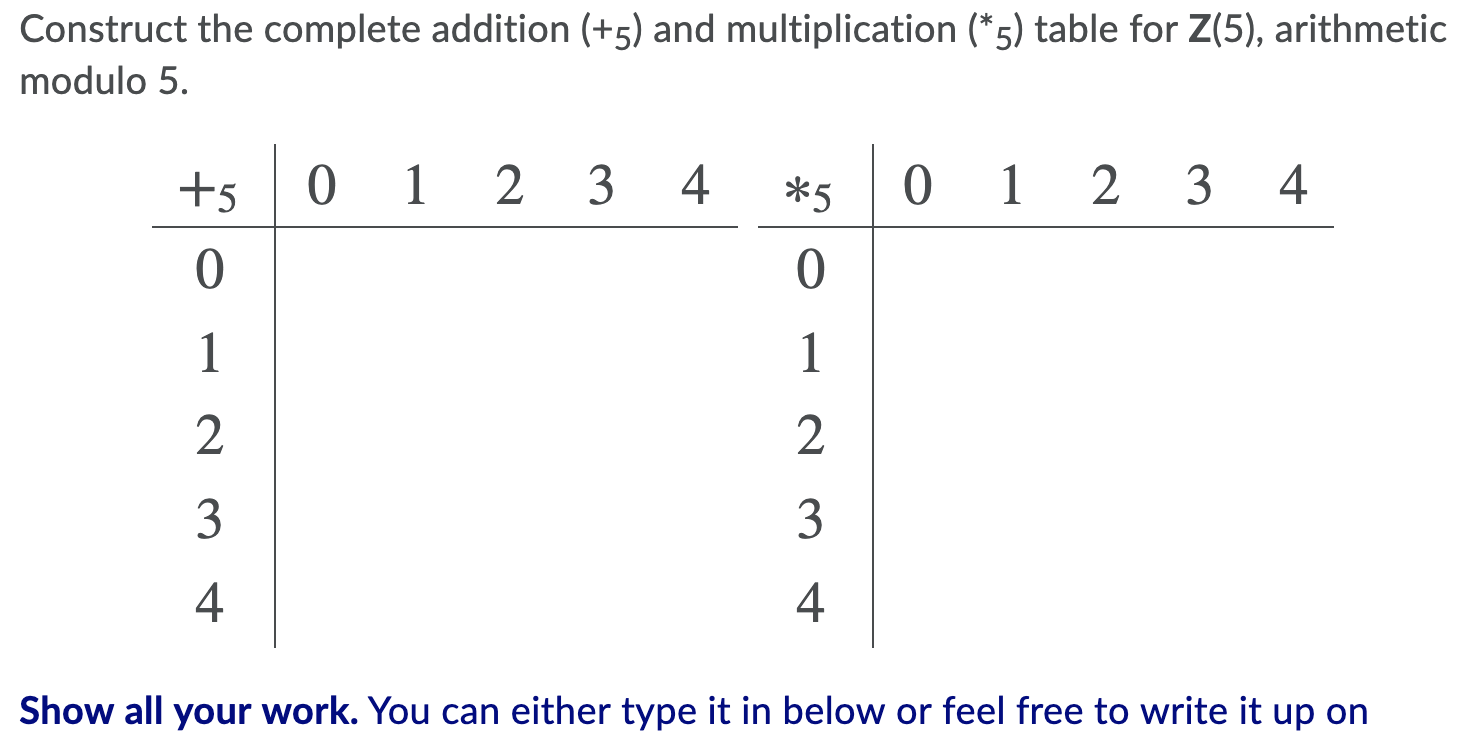 Solved Construct the complete addition (+5) and | Chegg.com