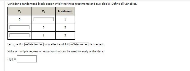 Solved Consider a randomized block design involving three | Chegg.com