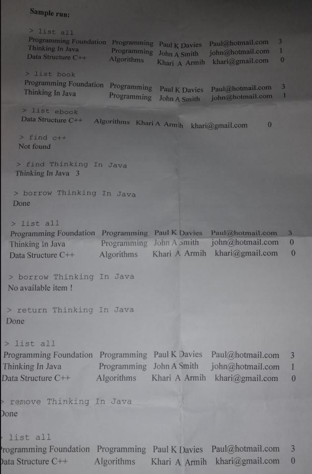 Library Management System The university would like | Chegg.com