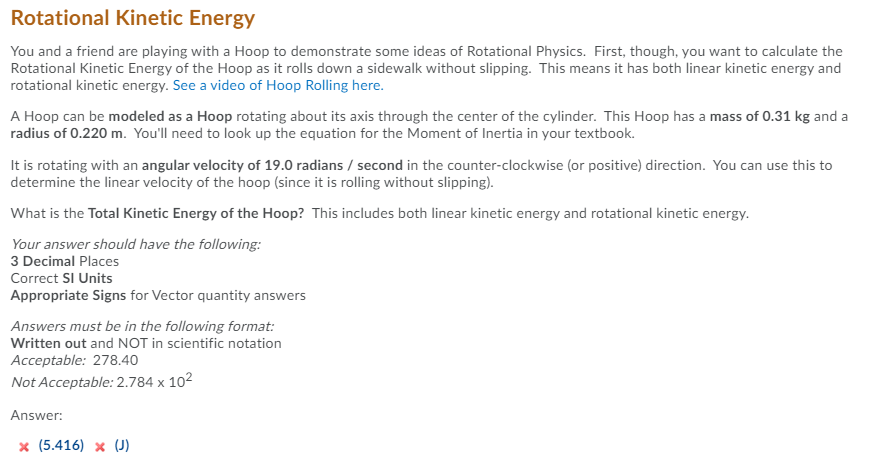 Solved Rotational Kinetic Energy You and a friend are | Chegg.com