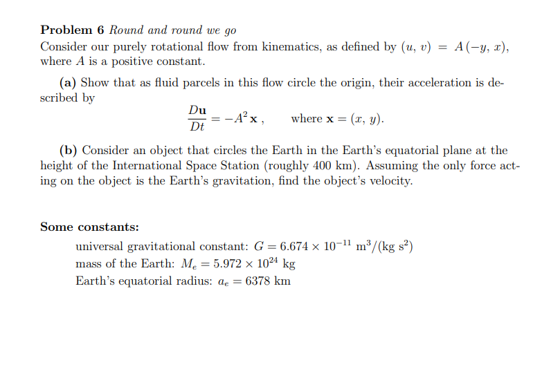 Solved = Problem 6 Round and round we go Consider our purely | Chegg.com