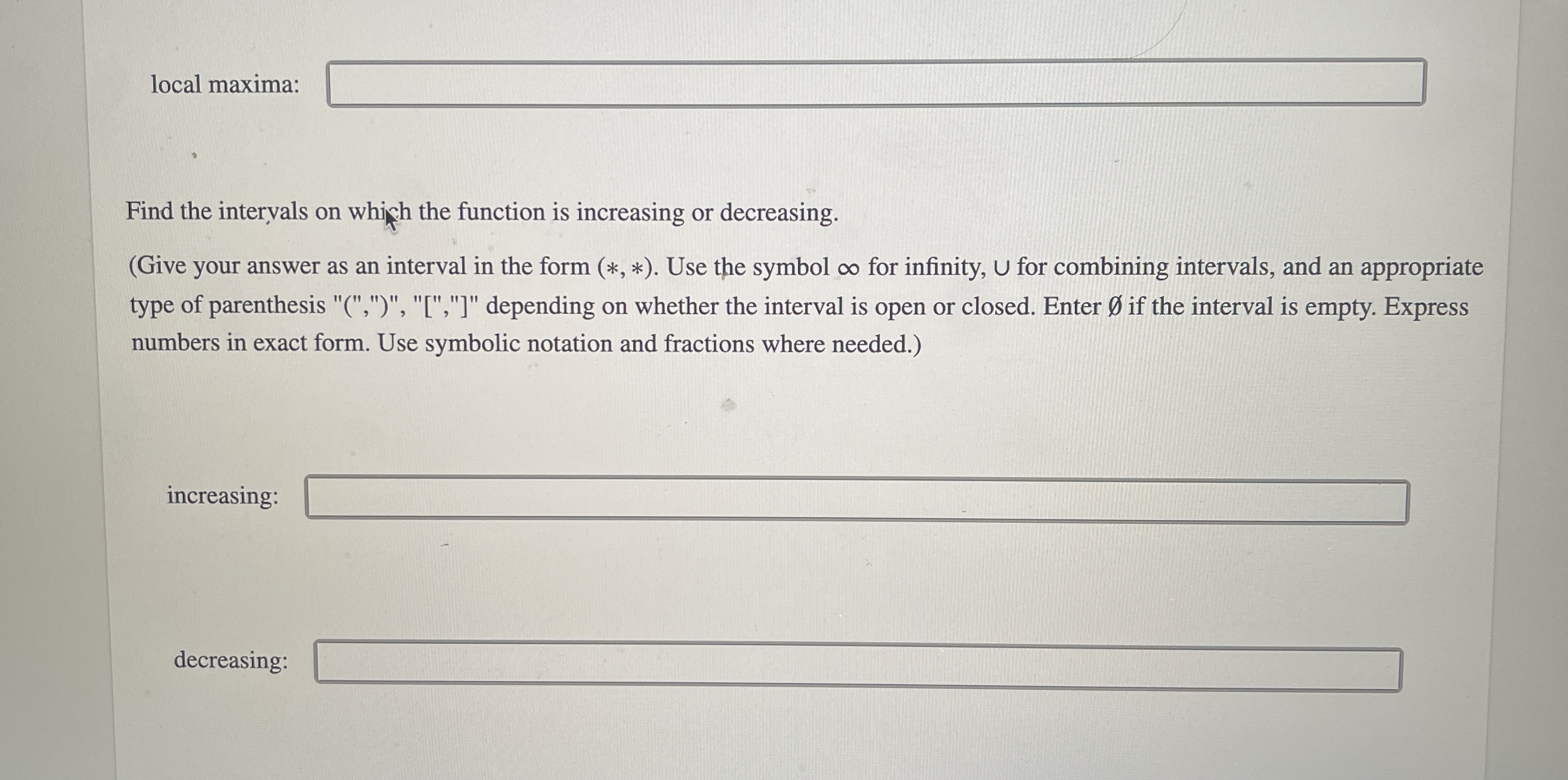 Solved Find the critical point(s) of the function | Chegg.com
