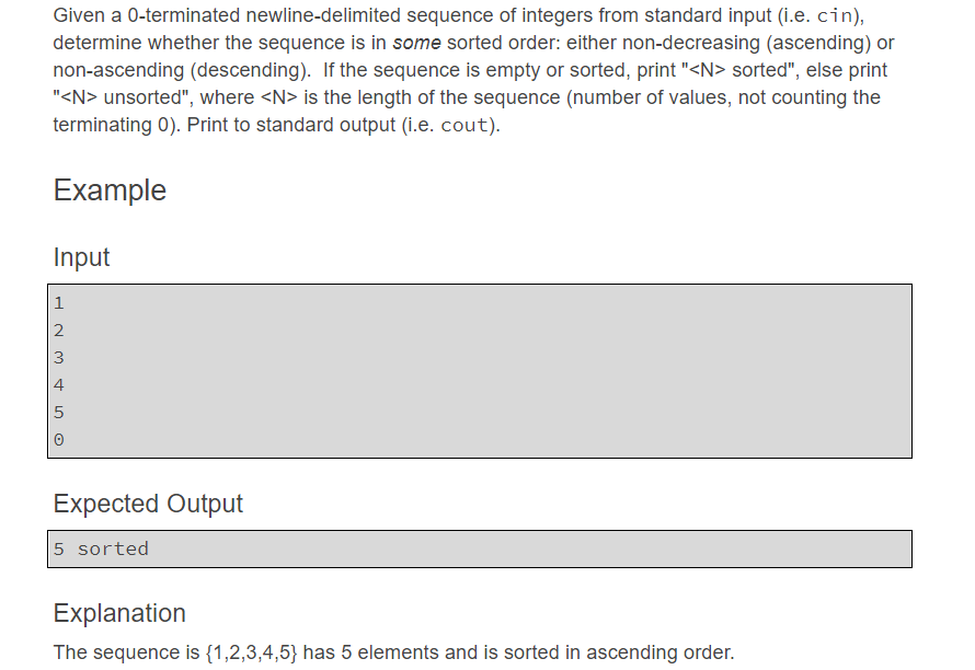 Solved Given a C-terminated newline-delimited sequence of | Chegg.com
