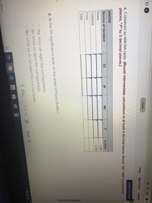 Solved Help Save & Exit Subml Check my work The following | Chegg.com