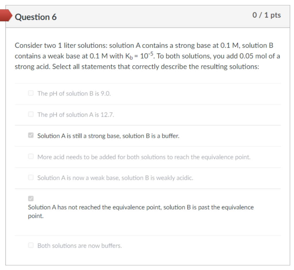 Solved Consider two 1 liter solutions: solution A contains a | Chegg.com