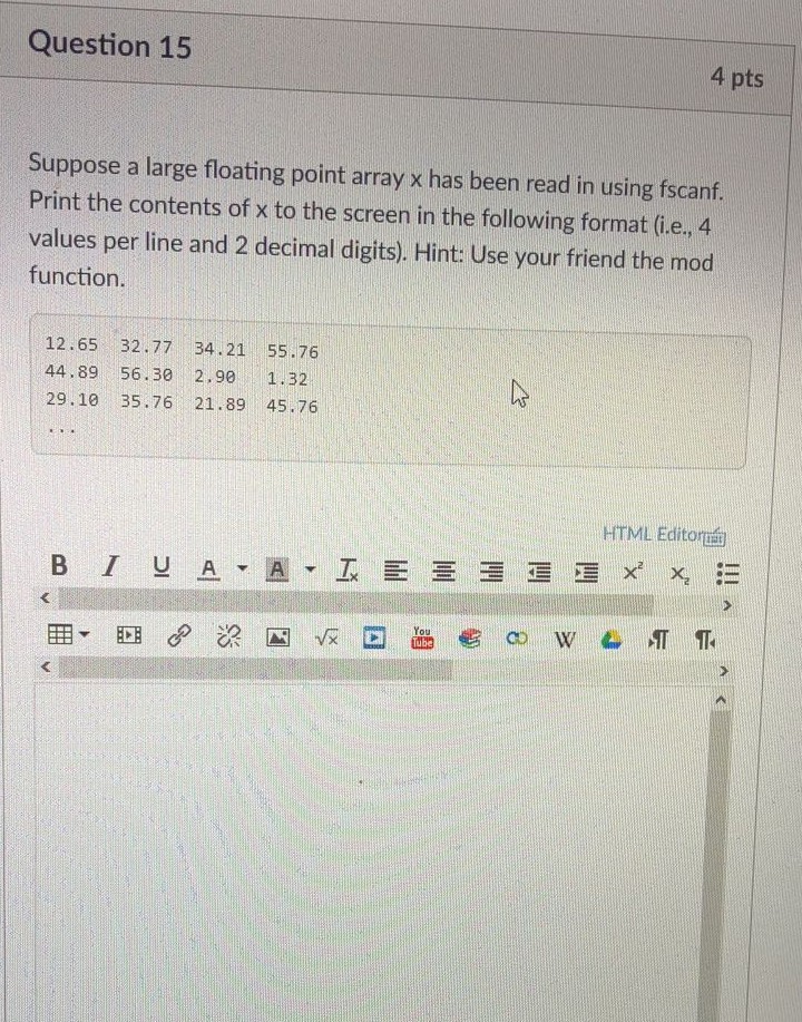 Solved Given the following code, what will be printed to the | Chegg.com