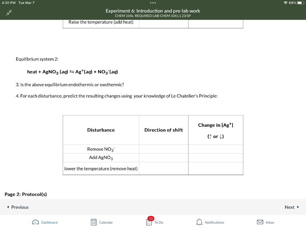 Experiment 6: Introduction and pre-lab work CHEM | Chegg.com