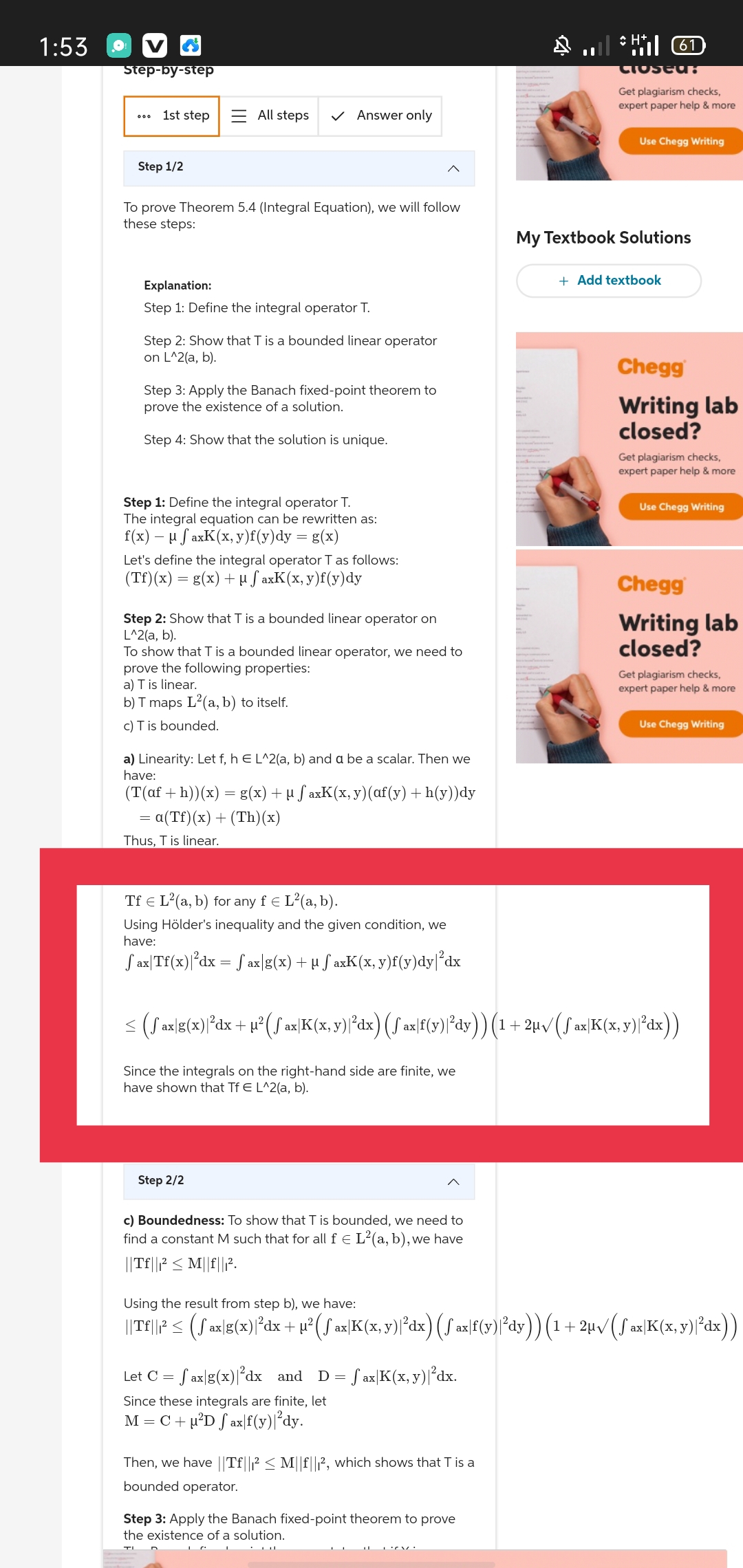 Solved solve this theorem with detail and explain each and | Chegg.com