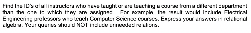 Solved student takes ID course id sec id semester ID name | Chegg.com