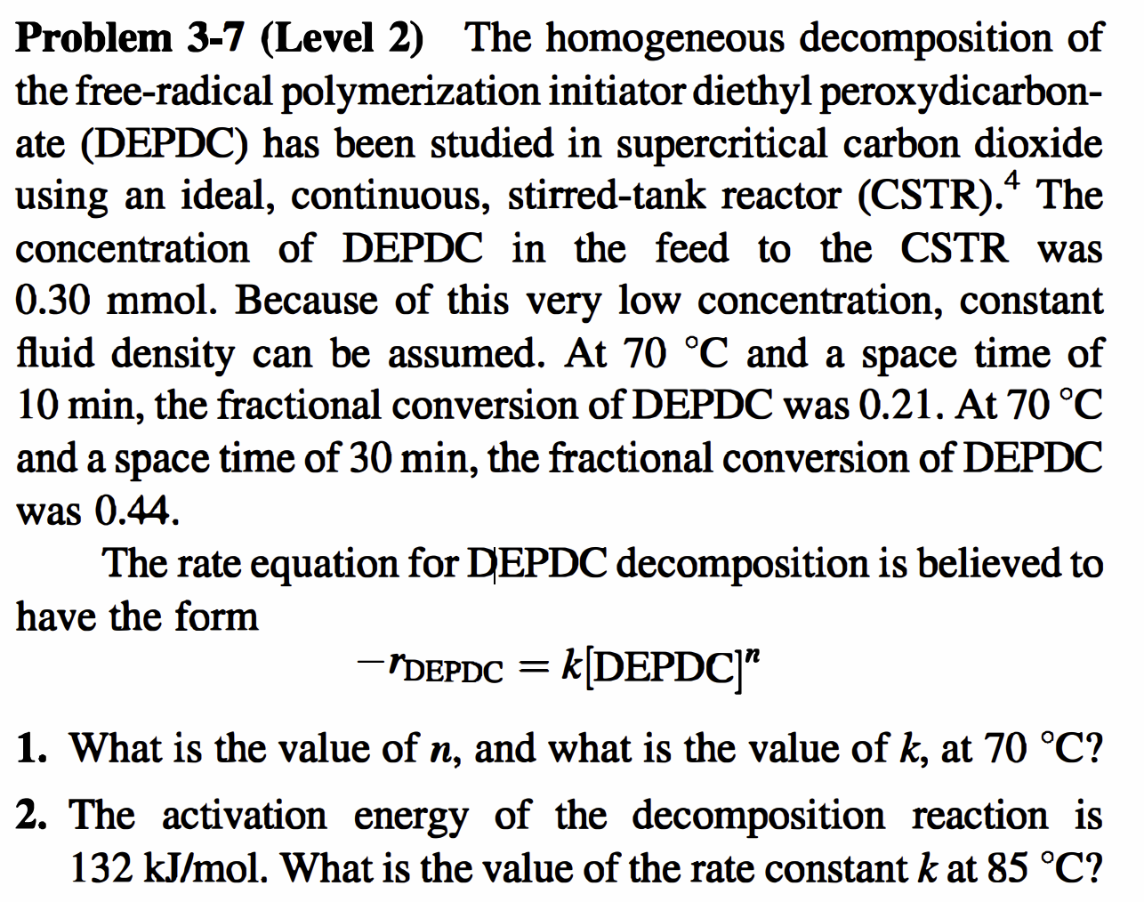 Solved Problem 3-7 (Level 2) ﻿The homogeneous decomposition | Chegg.com