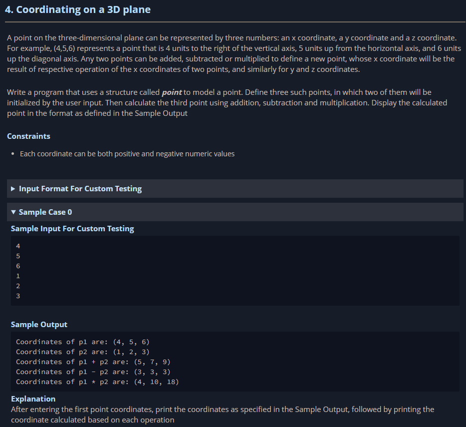 Solved 4. Coordinating on a 3D plane A point on the | Chegg.com